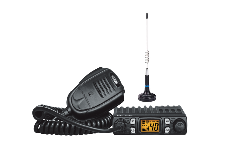 Complete 27MC set: CRT One Transceiver with Midland magnetic base ...