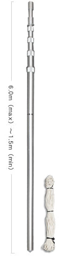 Diamond DAP-600: Draagbare antennemast 150 tot 600 cm | Deltron