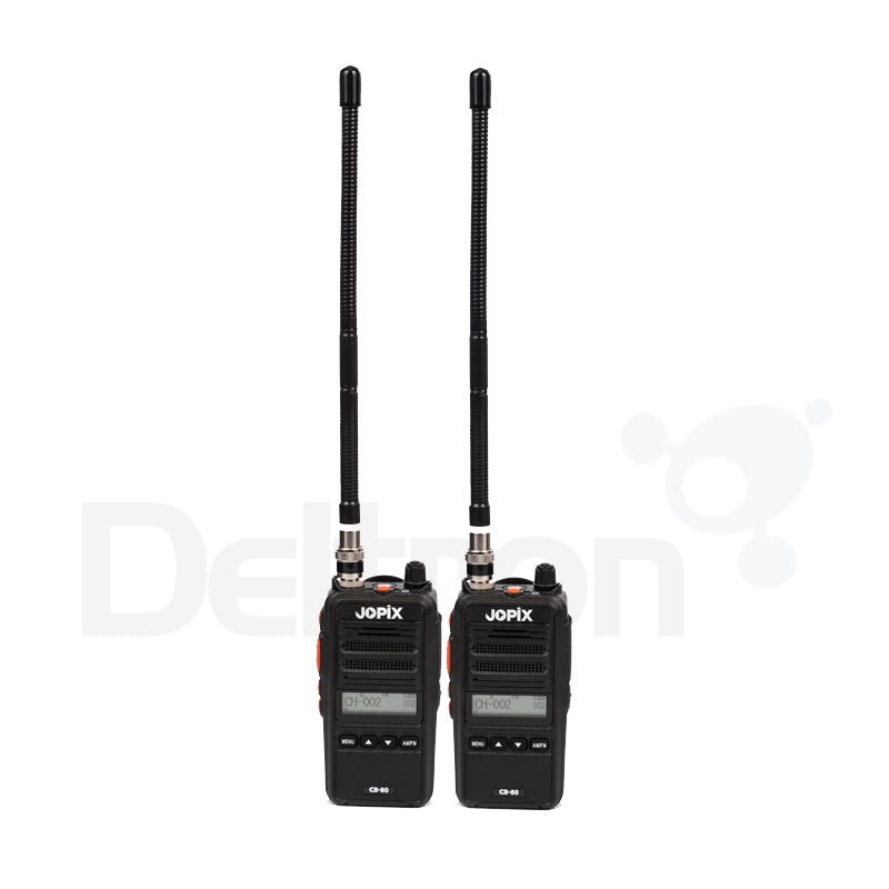 Jopix CB-80 27MC Portofoon - 4W Vermogen en 80 Geheugens – Deltron