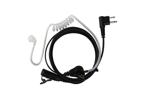 Samcom EP-2X: 2P Motorola security earpiece with airtube and PTT – Deltron