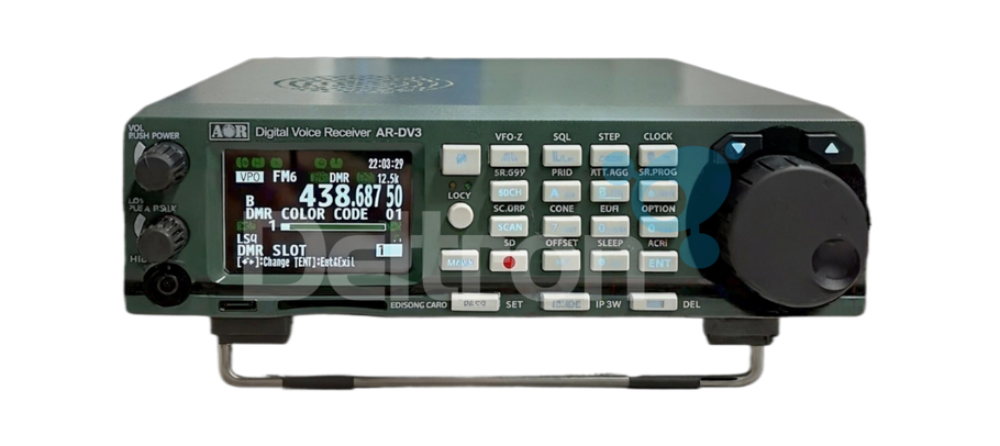 AOR AR-DV3 scanner – DMR, TETRA, Airband 100 to 3000 MHz | Deltron