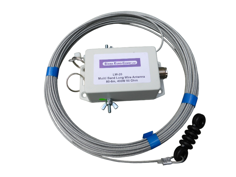 Sigma LW-20 HF wire antenna with 9:1 unun | 400W | 80m-6m – Deltron